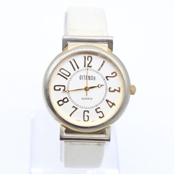 Gitano | Accessories | Vintage Gitano Watch Women Gold Tone Stainless ...